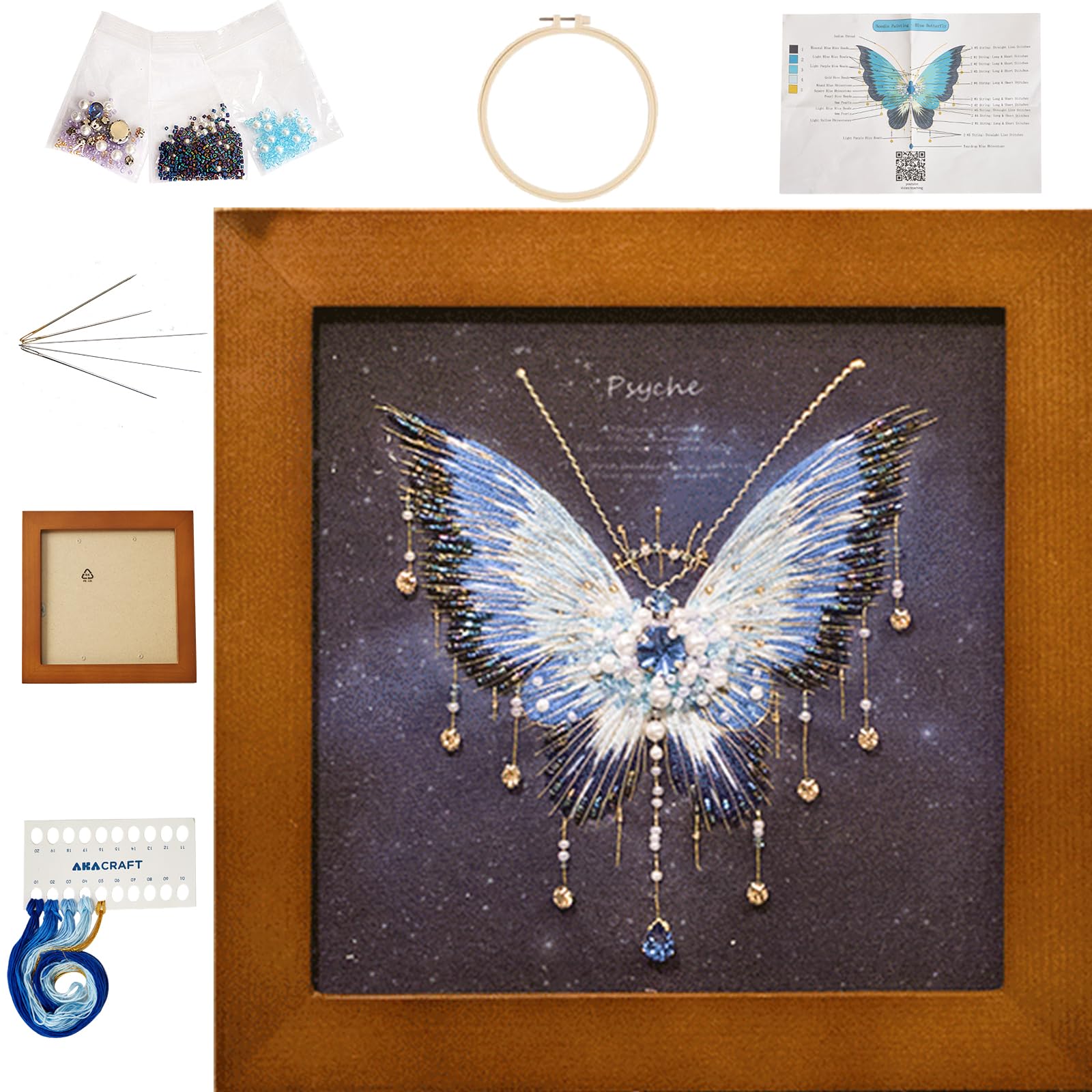 Amazon.com: Shanranplus Embroidery Kit for Beginners, Cross Stitch Kits ...