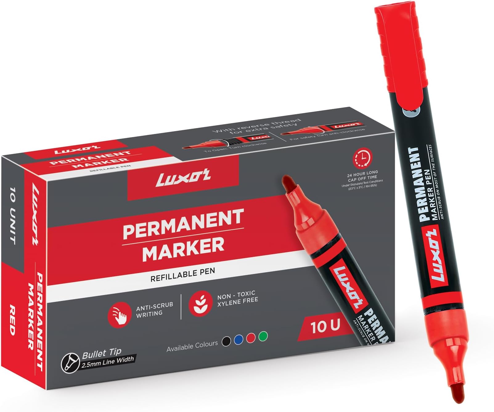 Camlin Bold-E Black Permanent Marker (PACK OF 10) : Amazon.in: Office ...