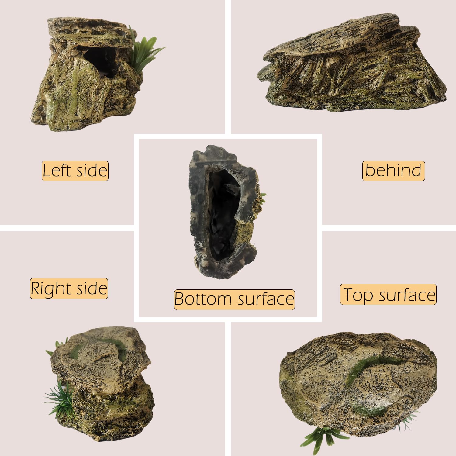 Snapklik.com : Leopard Gecko Hide Reptile Hides Resin Reptile Basking ...