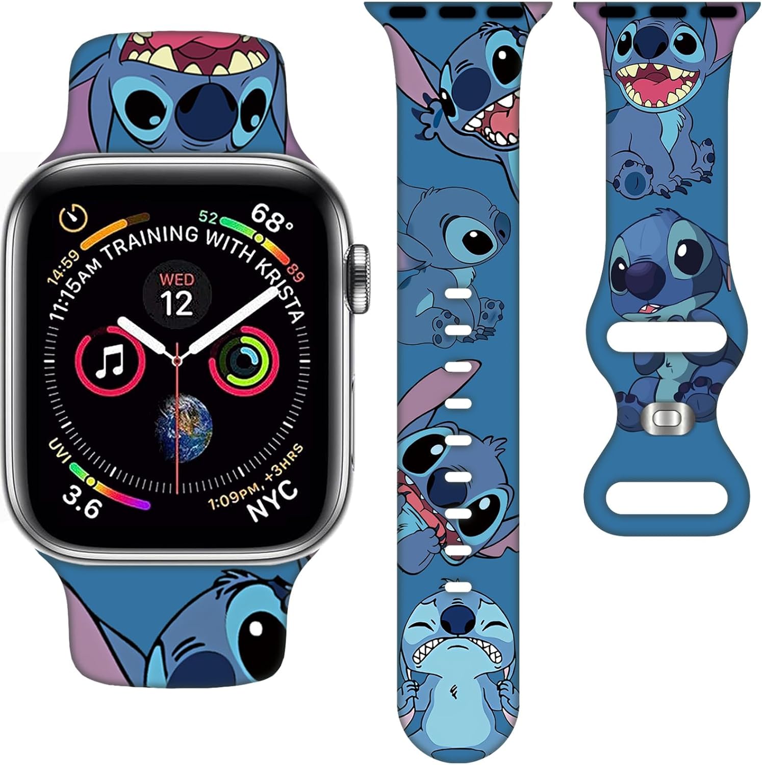 Amazon.com: Cartoon Strap Compatible with Apple Watch Band 38mm 40mm ...