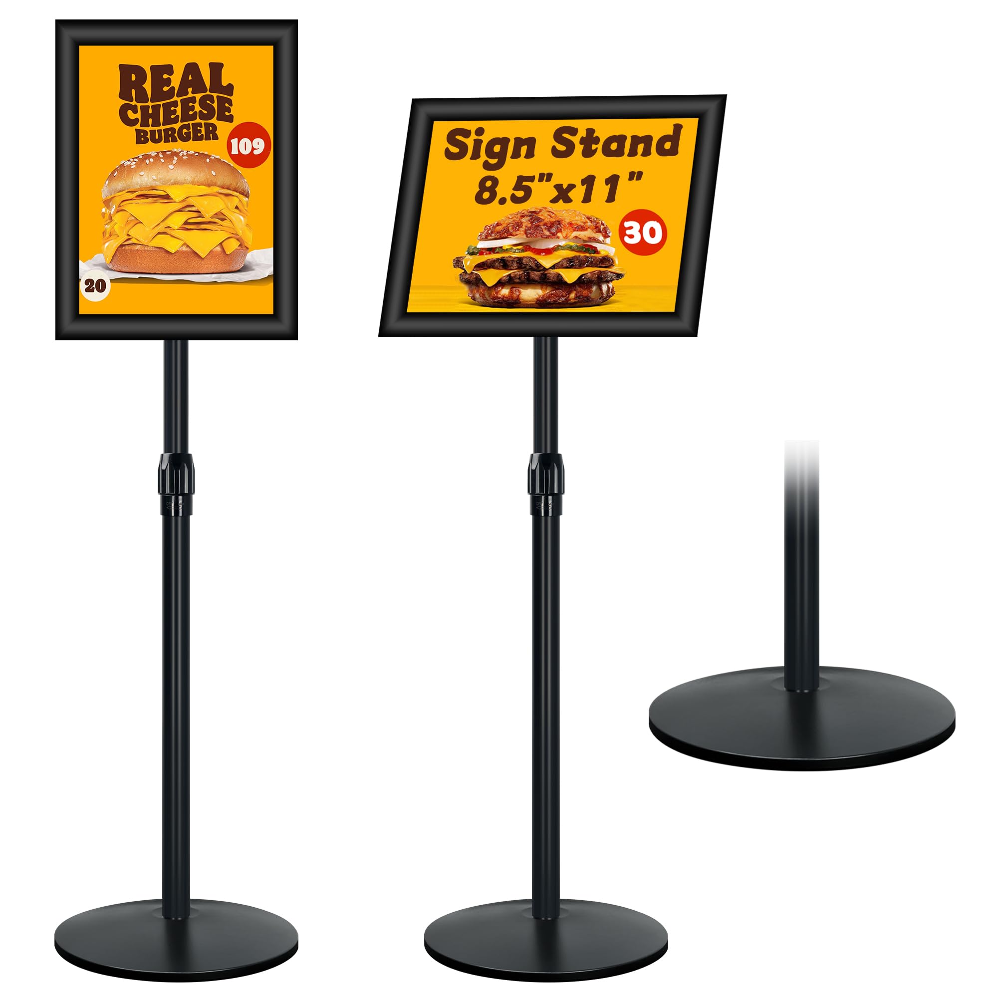 Snapklik.com : 85x11 Heavy Duty Pedestal Poster Sign Stand, Adjustable ...