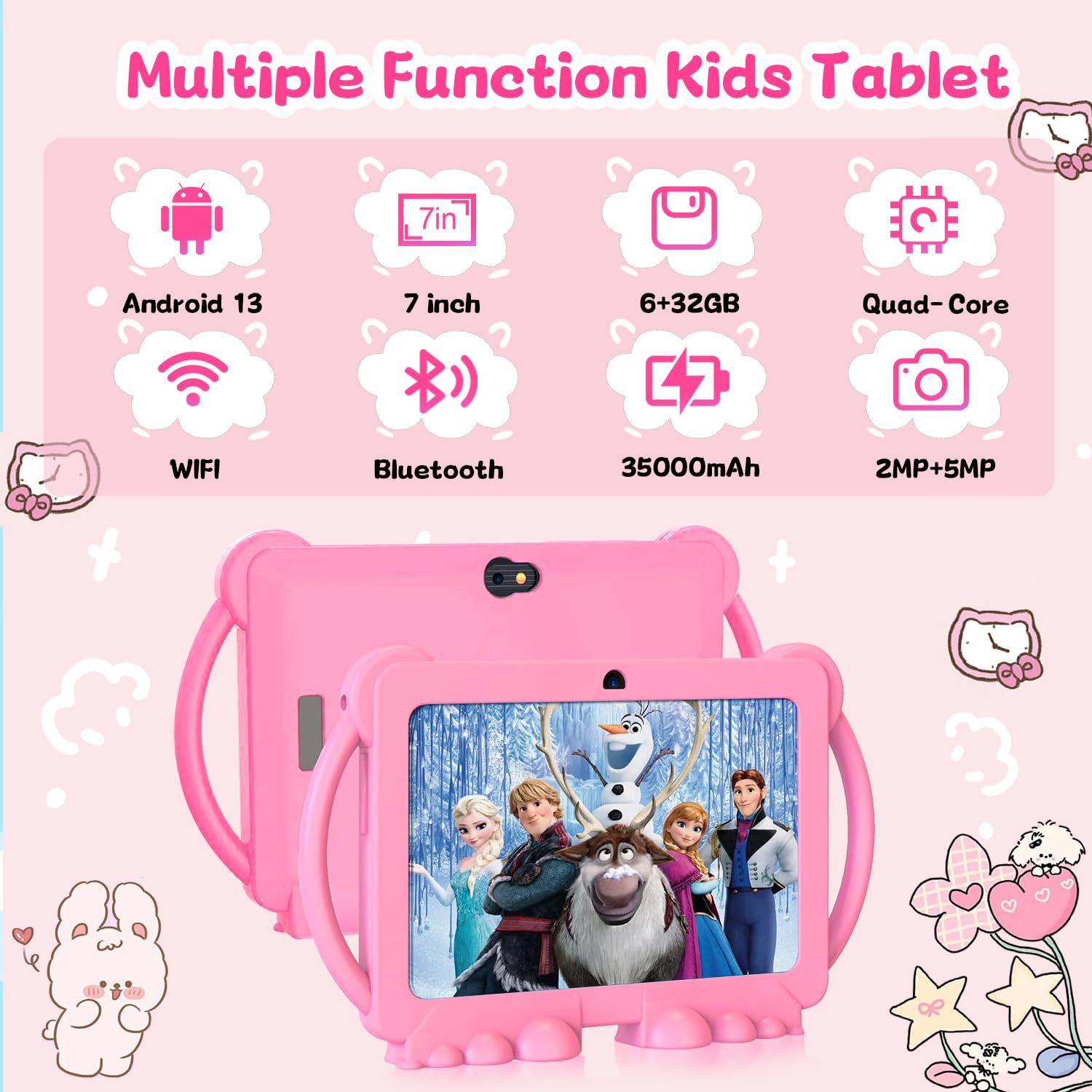 Snapklik.com : YOBANSE Kids Tablet, 7 Inch Tablet For Kids 6GB RAM 32GB ...