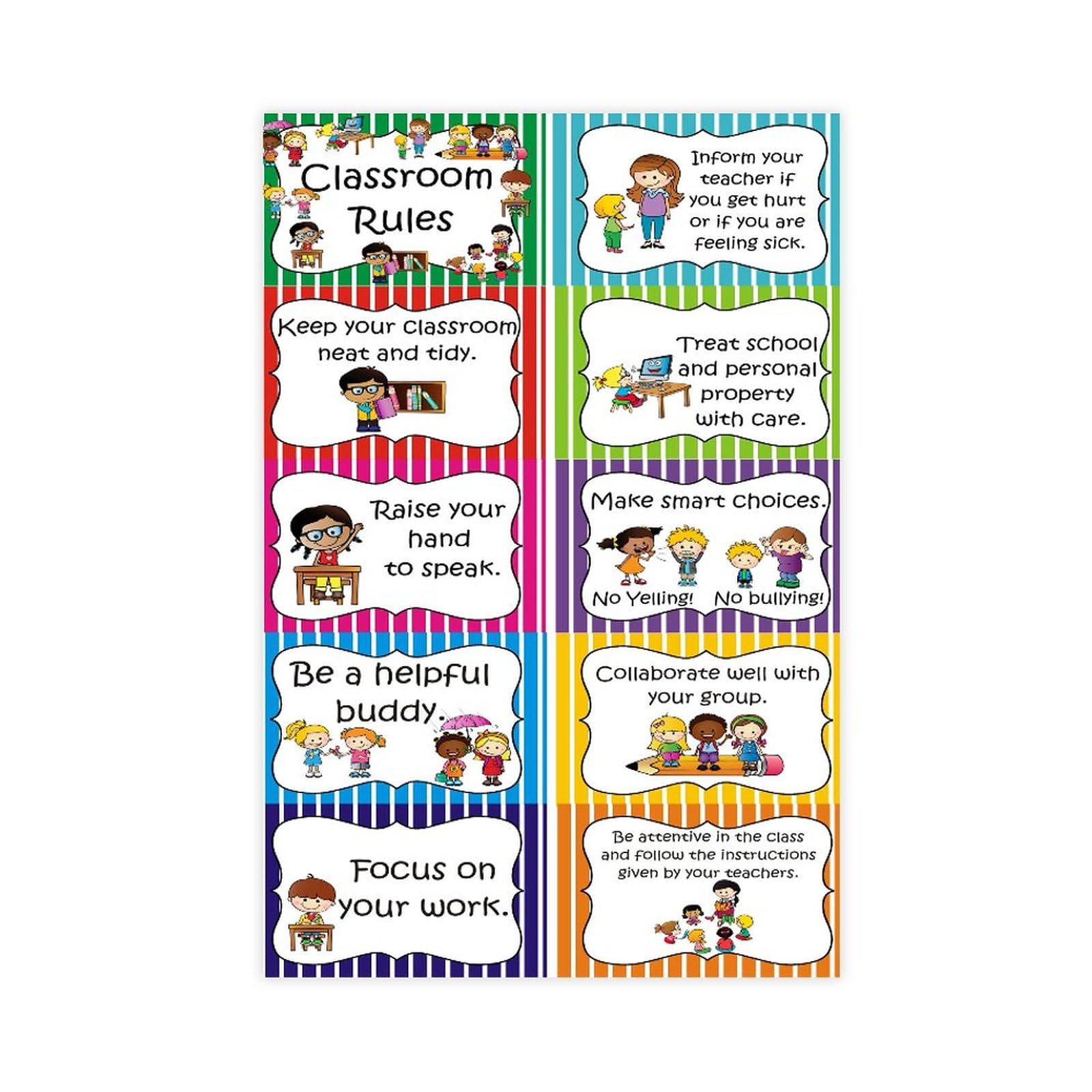 Middle School Classroom Rules Clipart