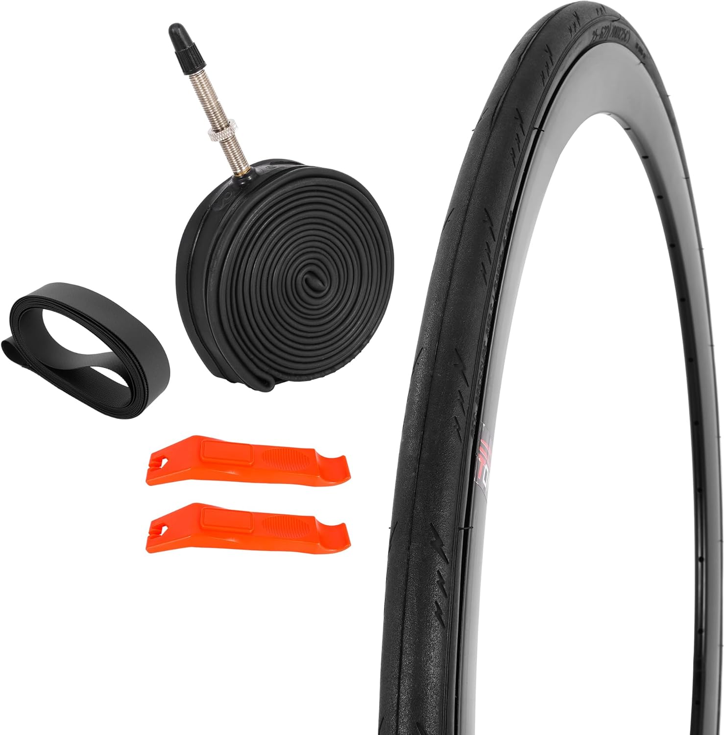 Amazon.com : JIAYAN 700 x 25c Road Bike Tire with Inner Tube and Tire ...