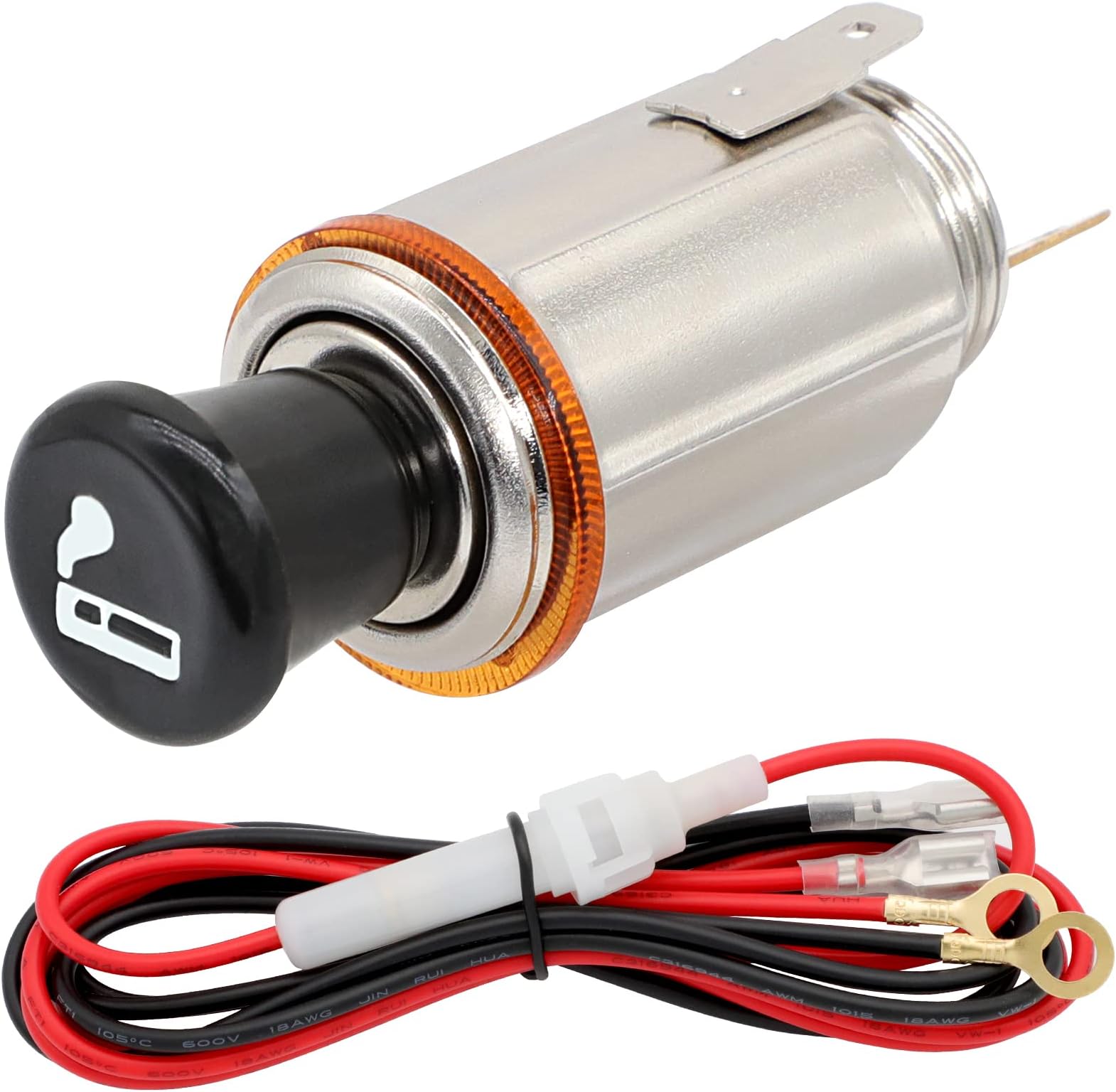 Amazon.com: Fire Missiles Button Car Cigarette Lighter Replacement 12V ...