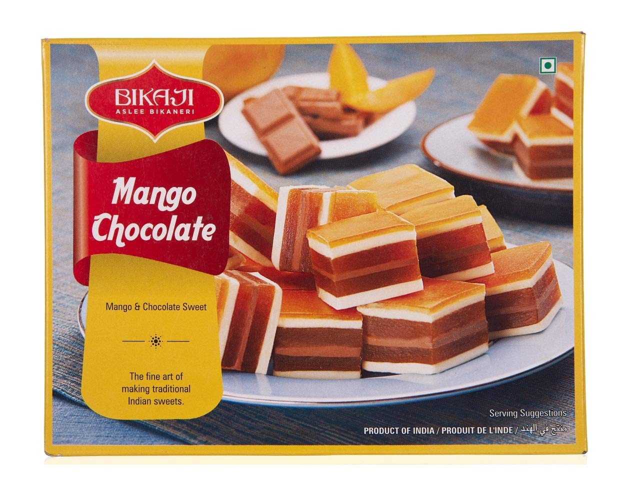 Amazon.com : Bikaji Mango Chocolate Barfi - Indian Sweet - Mango Barfi ...