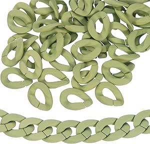 Amazon.com: uxcell 50Pcs Acrylic Linking Chain Rings, 29mm Plastic ...