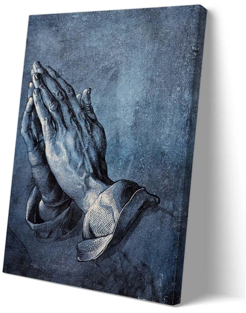 Amazon.com: Praying Hands Wall Art Prayer Poster Vintage Famous ...