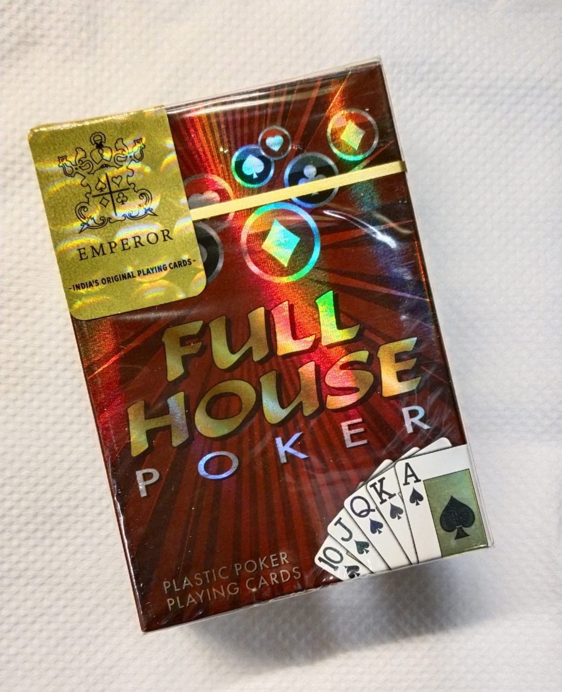 Full House Poker Plastic Playing Cards (2 Decks) : Amazon.in: Toys & Games