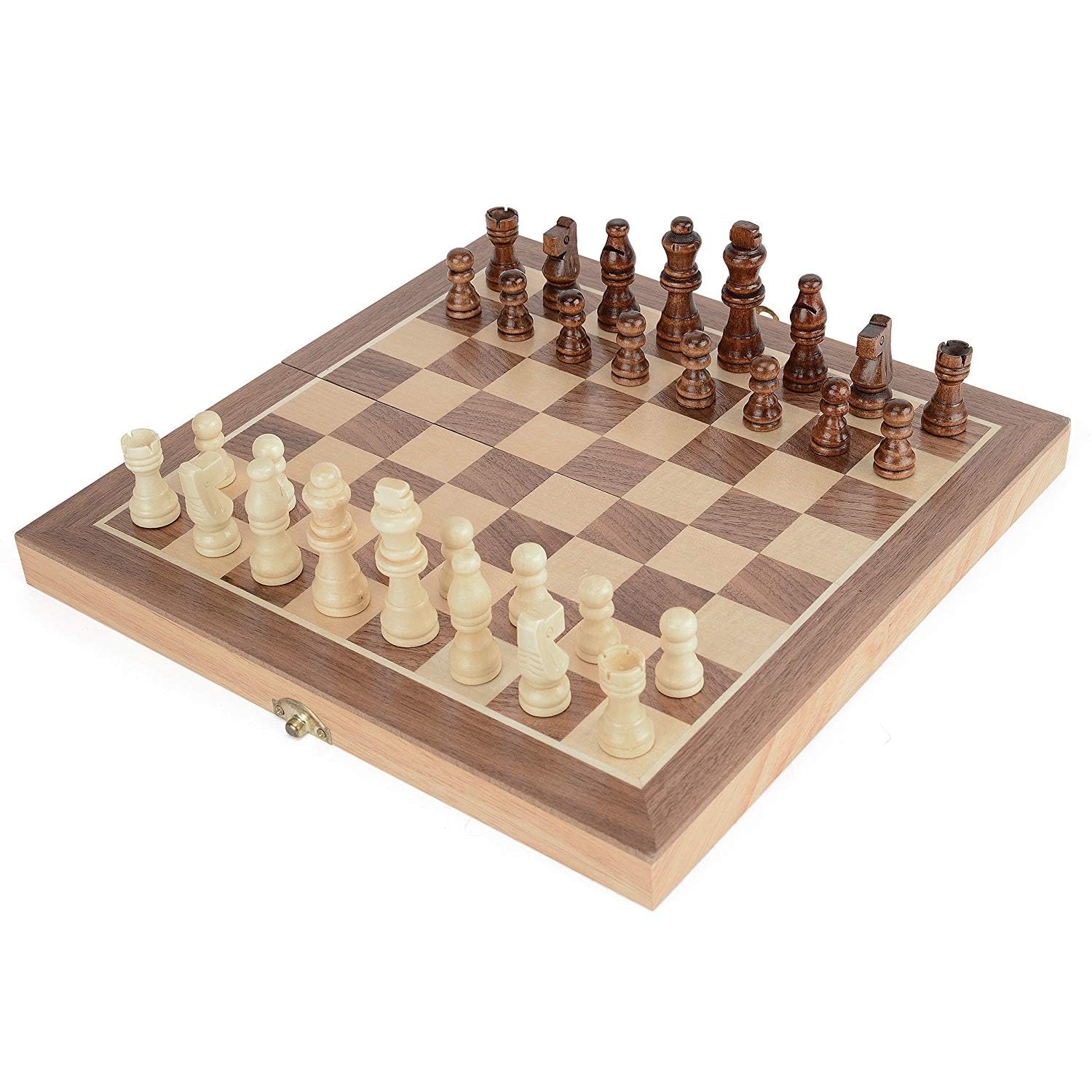 Toyrific Chess Folding Game Board for 2 Players, Chess Set Board Games ...
