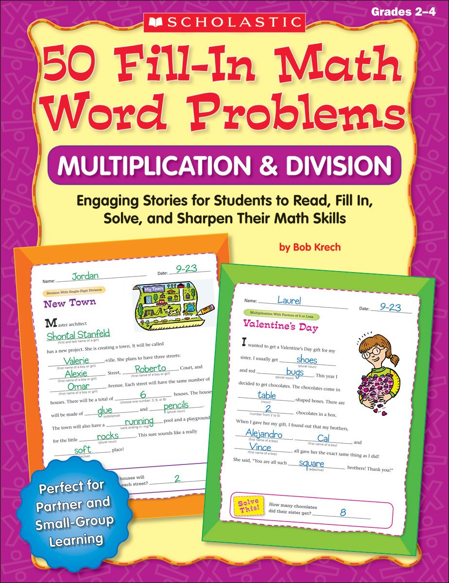 Amazon.com: 50 Fill-in Math Word Problems: Multiplication & Division ...