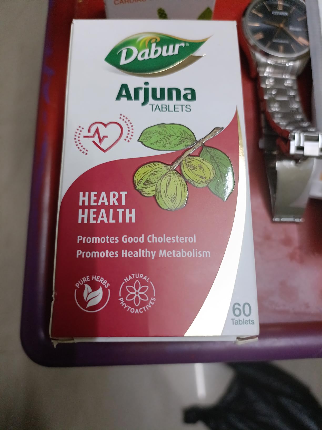 DABUR Arjuna Tablets - 60 Tabs | Promotes Heart Health | Manages ...