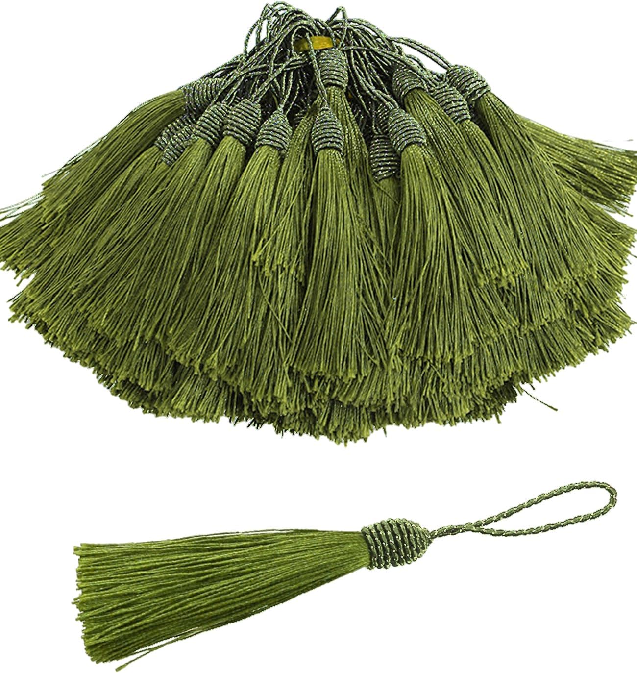 Amazon.com: 50 Pieces Tassel Bookmark with Loop,Tassels for Crafts ...