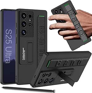 Amazon.com: NINKI for Samsung Galaxy S25 Ultra Case with Strap & Kickstand,Shockproof Protective ...