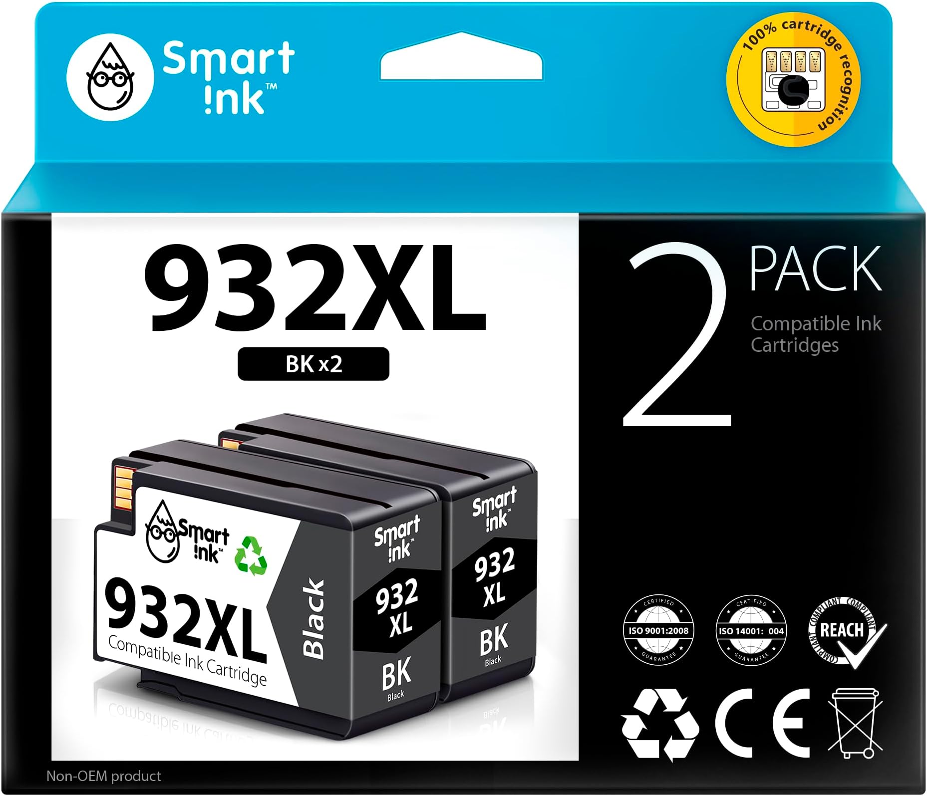 Amazon.com: Original HP 932XL Black High-yield Ink Cartridge | Works ...
