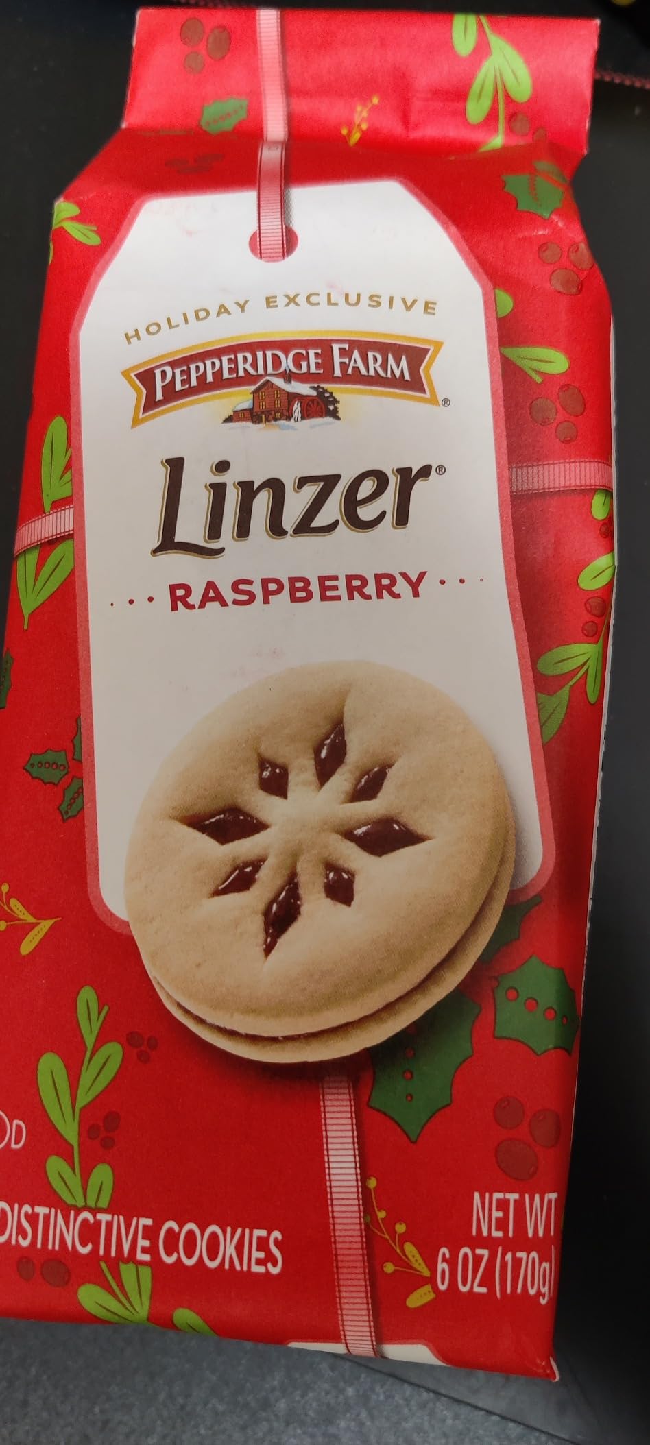 Amazon.com : Pepperidge Farm Linzer Raspberry Cookies, 6 oz. Bag ...