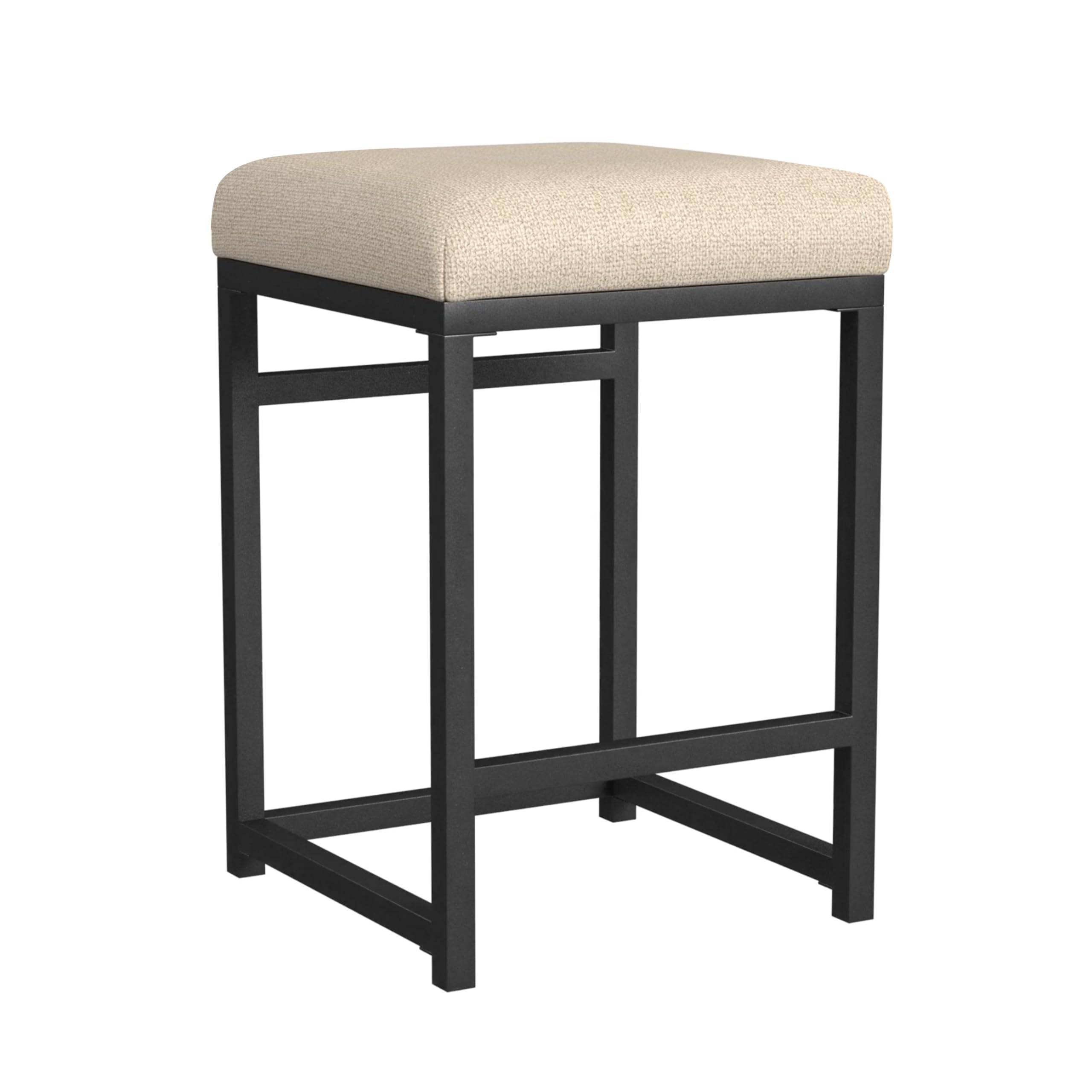 HomePop Home Decor | Modern 24-Inch Counter Stool | Backless Metal ...