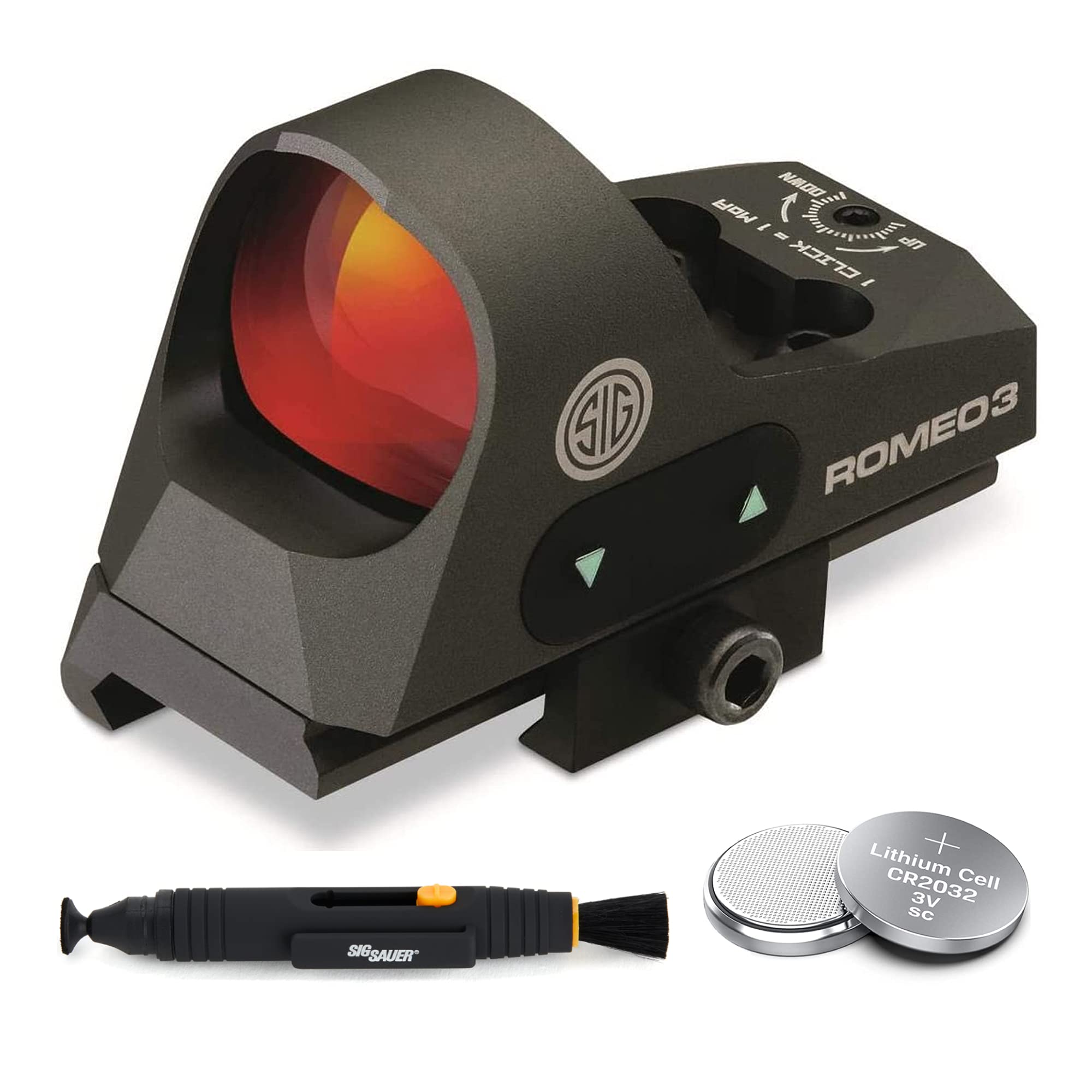 Buy Sig Sauer ROMEO3 1x25mm Reflex , 3 MOA Red Dot - Graphite + 2 ...