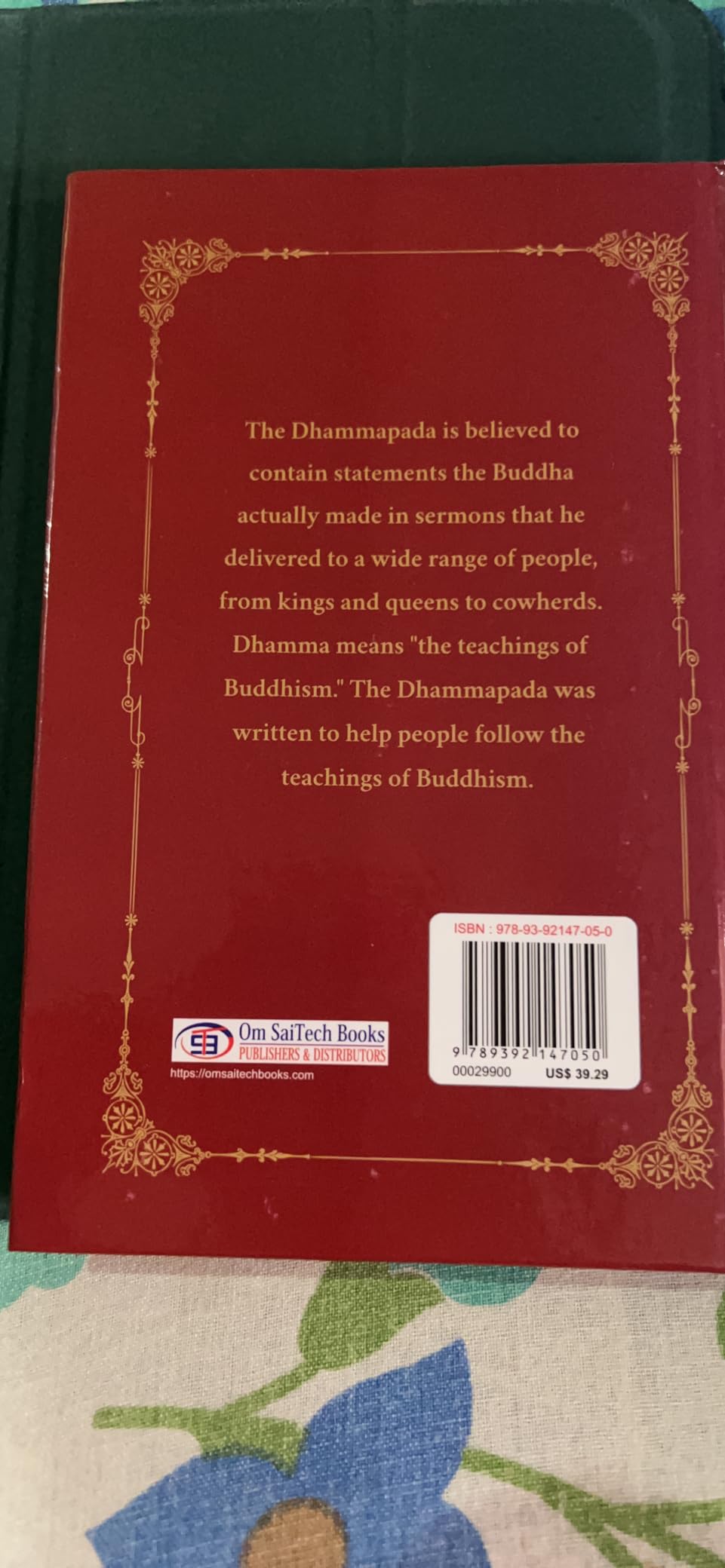 The Dhammapada : The Teachings of The Buddha (Hardcover Library Edition ...
