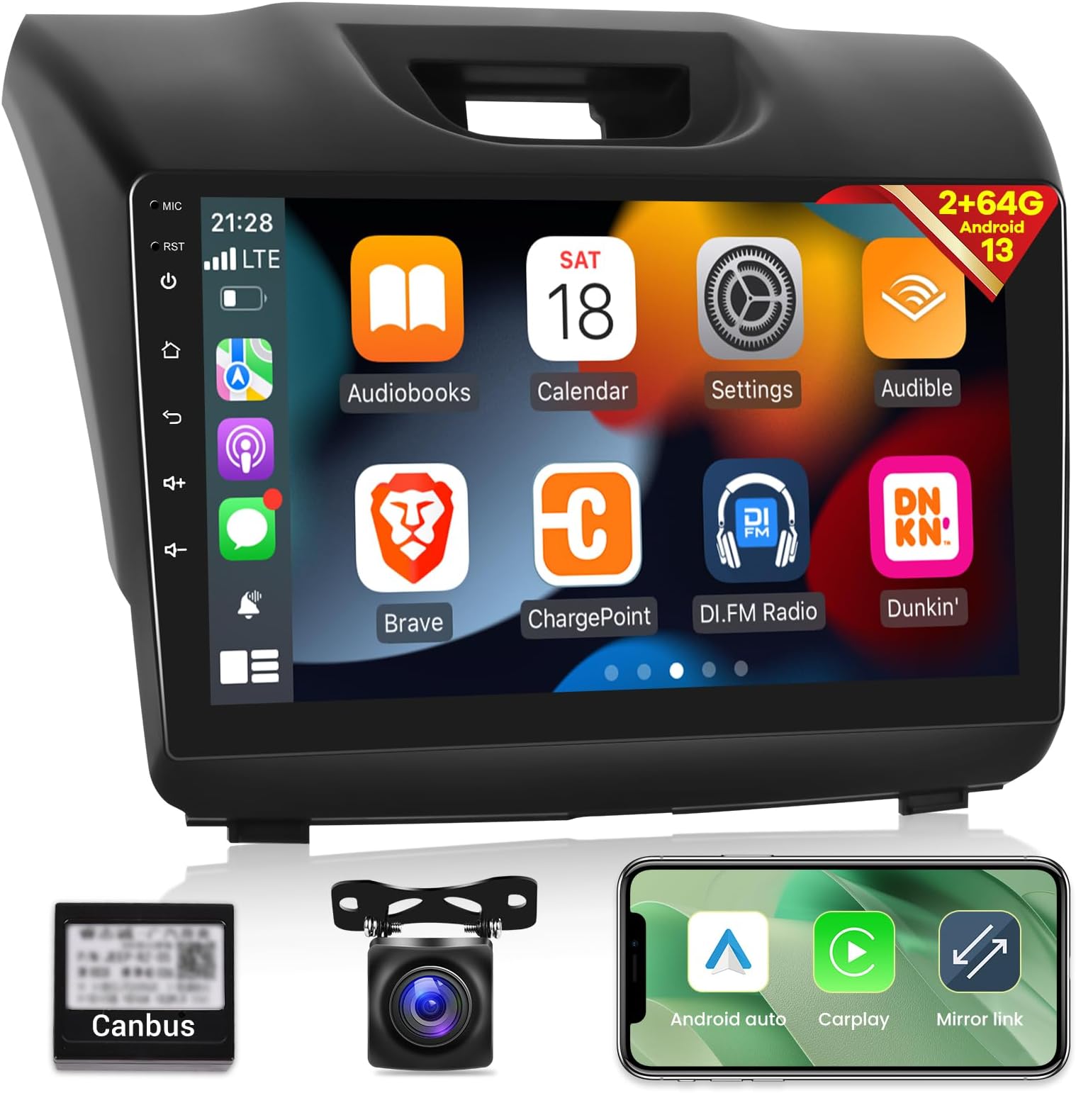 Amazon.com: [2G+64G] Car Radio for Isuzu DMAX and Chevrolet Trailblazer ...