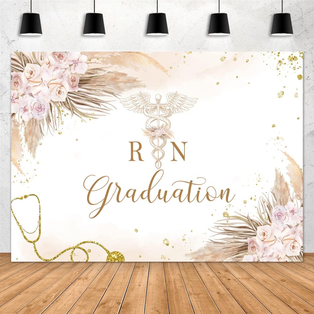 Amazon.com : Aperturee 7x5ft Nurse Graduation Backdrop Nurse Angel ...
