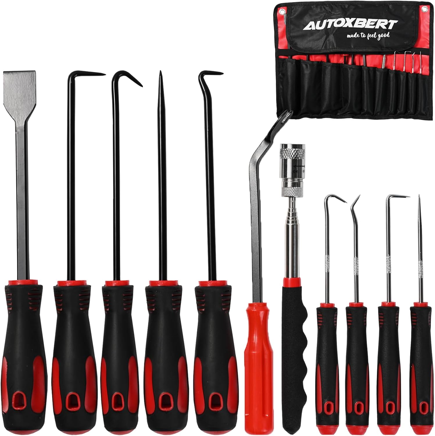 Amazon.com: AUTOXBERT 11Pcs Carbon Steel Precision Hook and Pick Set ...