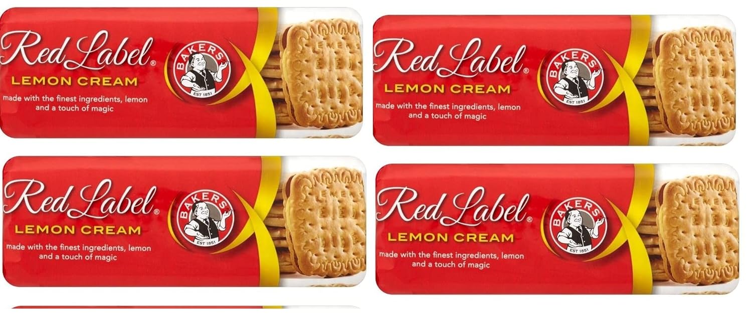 Amazon.com: Bakers Red Label Lemon Creams Biscuits (200g) - Pack of 4 ...