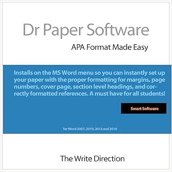 Dr Paper Software: APA Format Made Easy (Windows) [Download] : Amazon ...