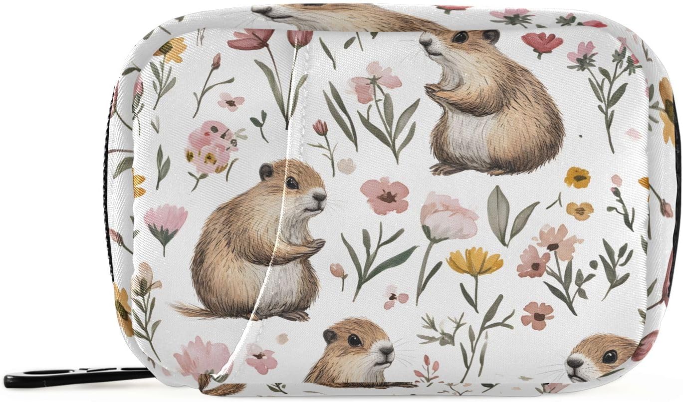 Amazon.com: Groundhogs Flowers Weekly Medicine Pill Organizer Travel ...