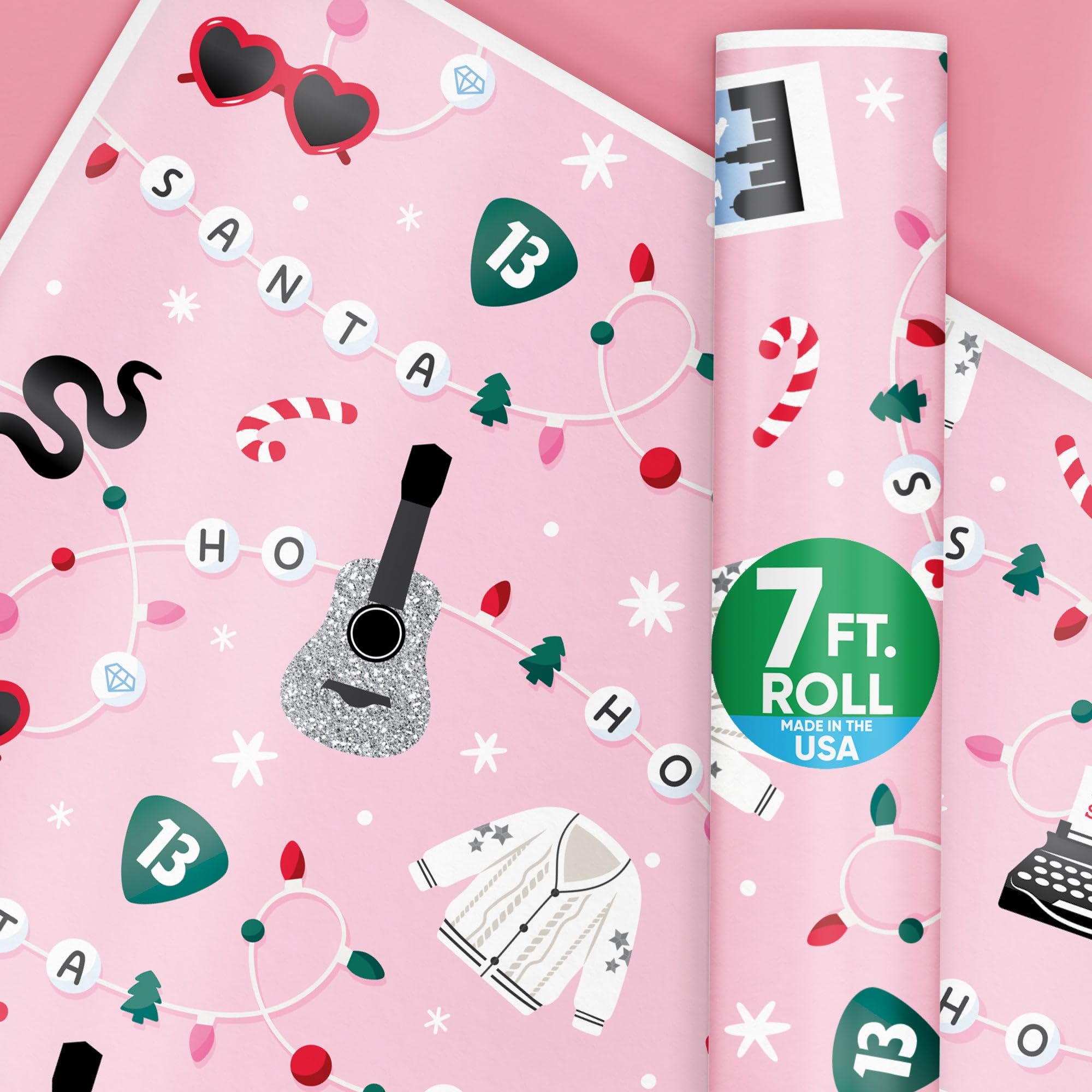 Amazon.com: Big Dot of Happiness In My Christmas Era Wrapping Paper ...