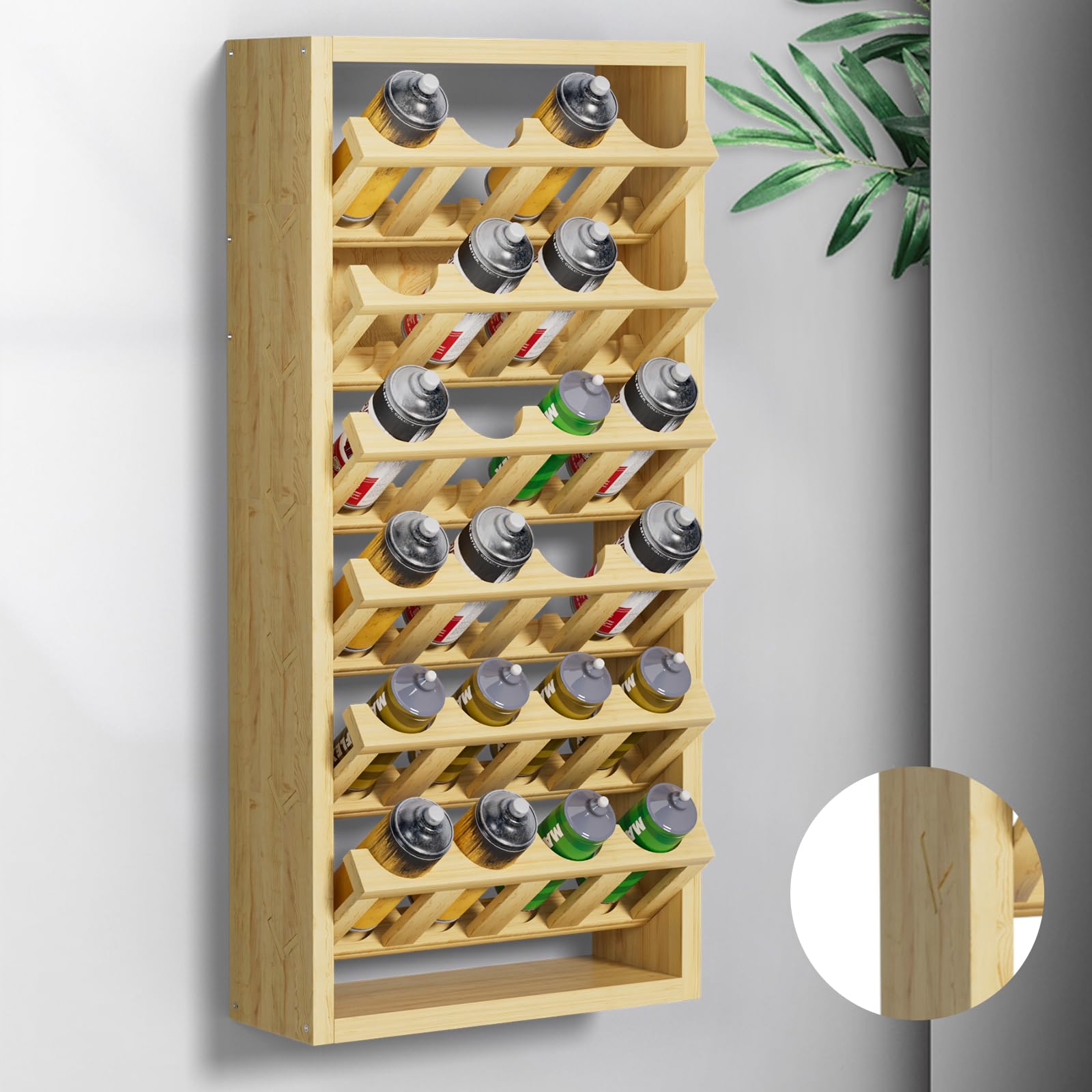 Amazon.com: foriy 24 Can Spray Paint or Lube Can Storage Holder Rack ...