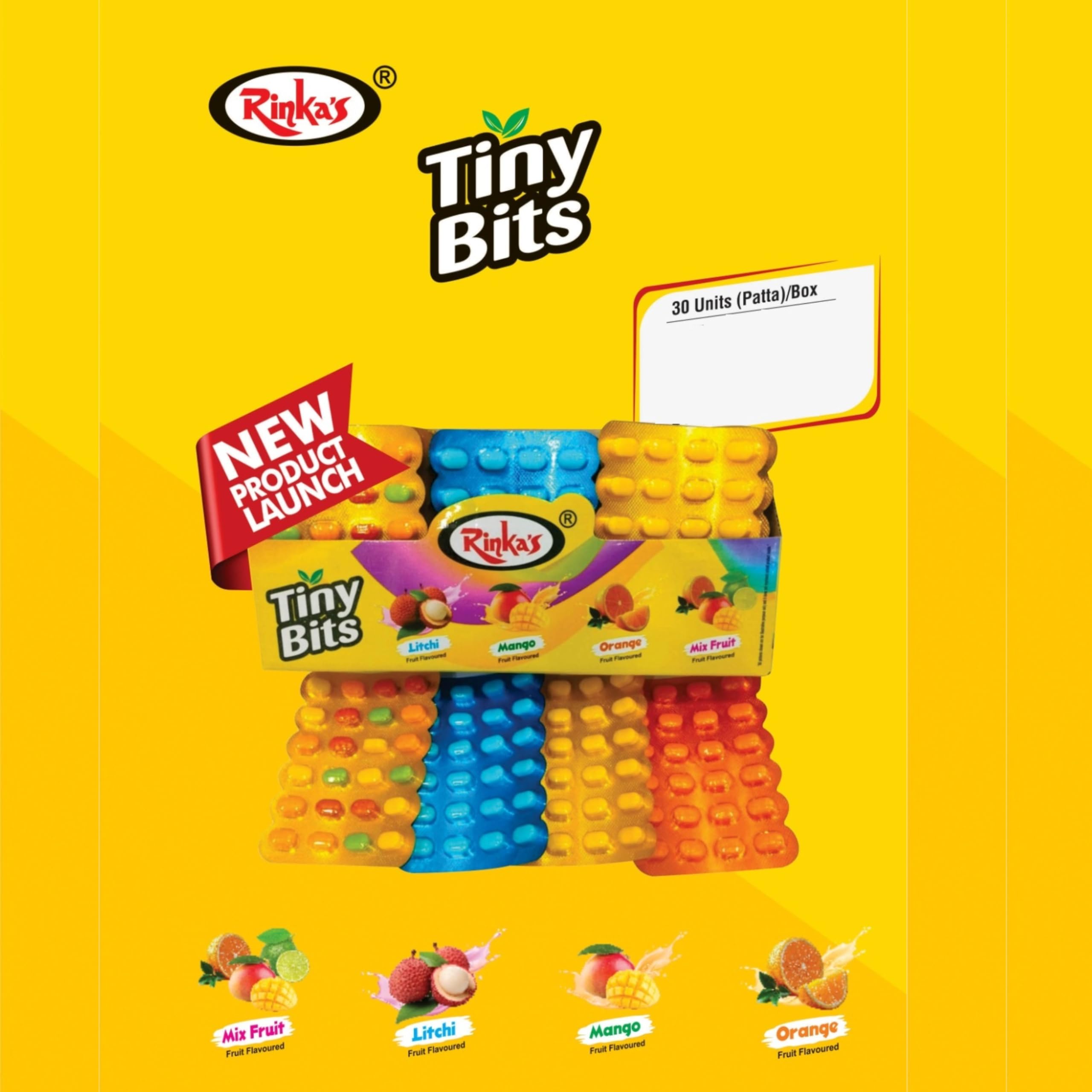 Rinka’s Tiny Bits New Mix Fruit Tablets – 30 Count Box | Fun & Tasty ...