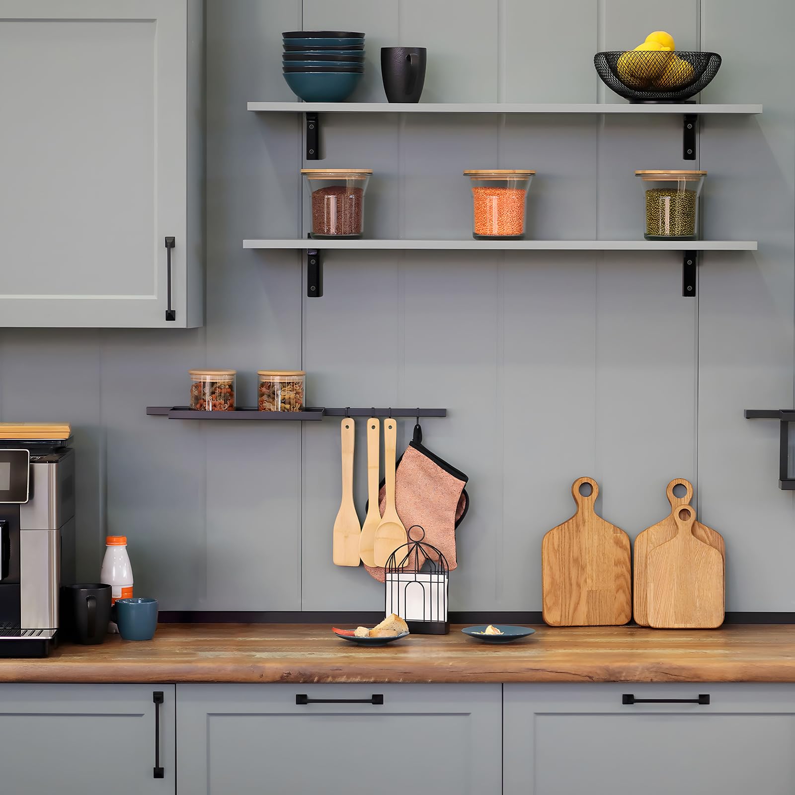 Snapklik.com : 12" X 10" Metal Shelf Brackets, Heavy Duty L Hanging ...