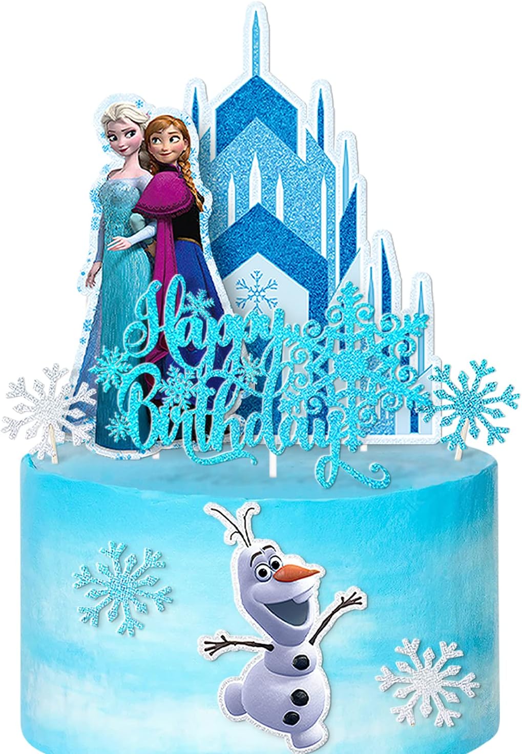 Amazon.com: YummyArt Edible Cake Toppers - edible frozen cake topper ...