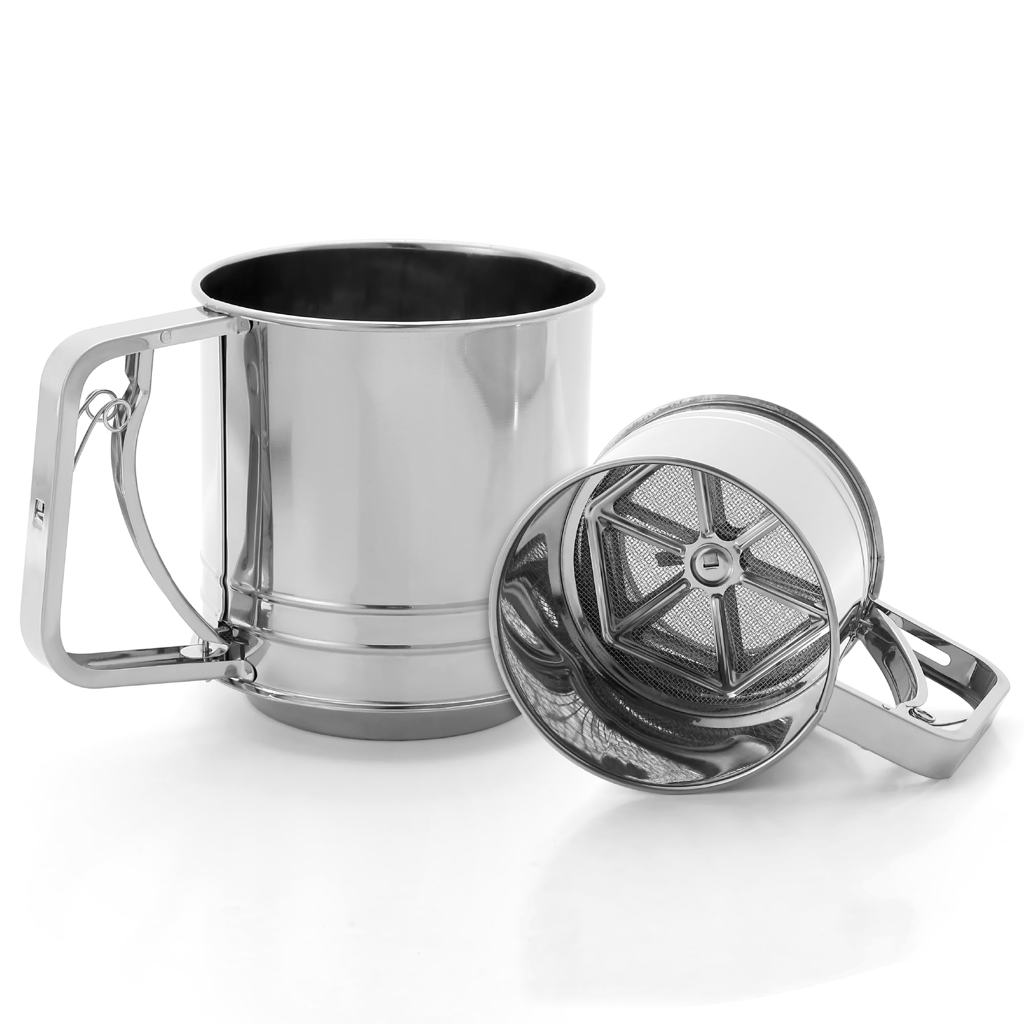 Amazon.com: Chefs Path Flour Sifter for Baking - Triple Layer Stainless ...