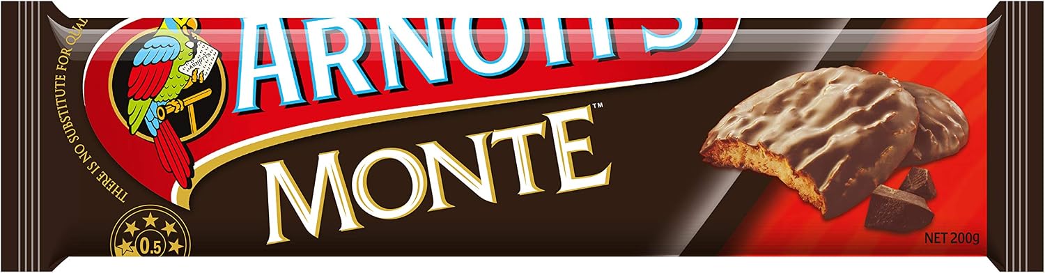 Arnott’s Monte Chocolate Biscuits, 200 g : Amazon.com.au: Grocery
