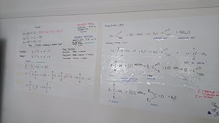 Magic Whiteboard Sheets Stick on Wall - A1 Static & Portable White ...