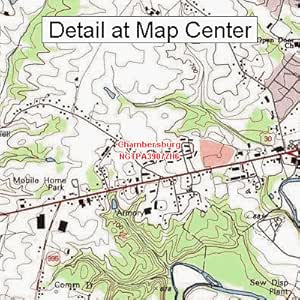 Amazon.com : USGS Topographic Quadrangle Map - Chambersburg ...