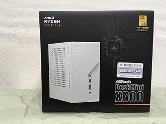 Amazon | ASRock DeskMini X600 AMD Ryzen 8000/7000シリーズ対応 X600チップセット DDR5 ...