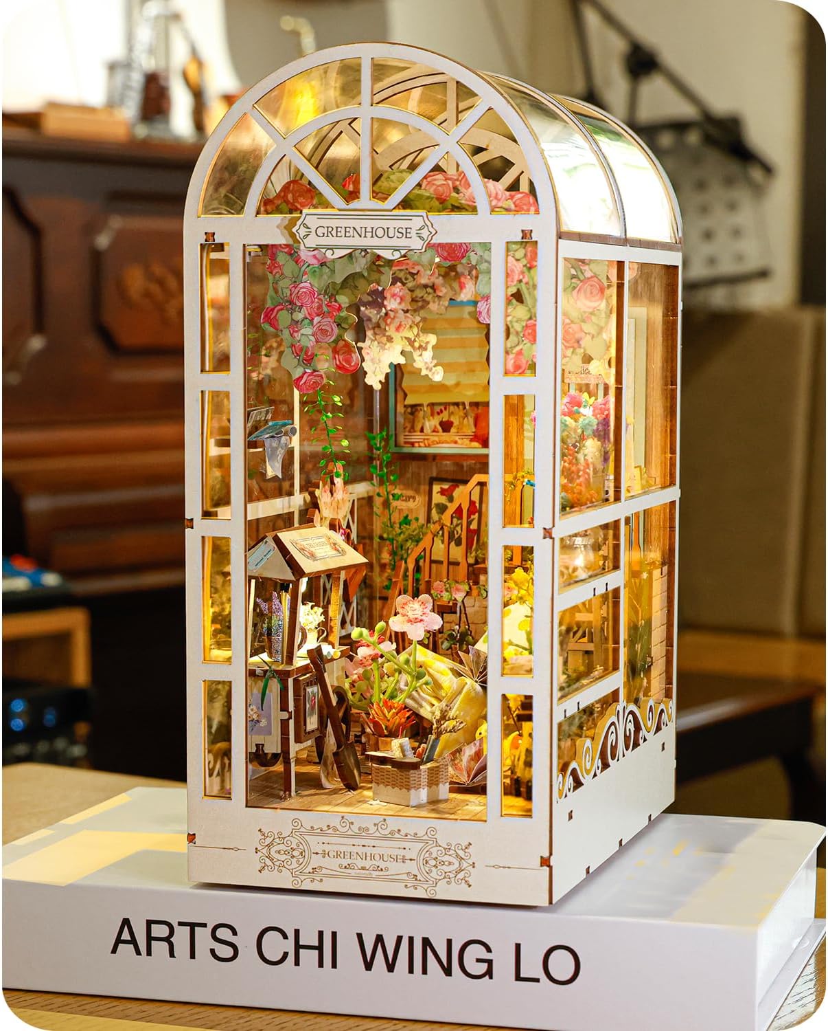 Book Nook Kit, DIY Miniature Dollhouse Booknook Kit, 3D Wooden Puzzle ...