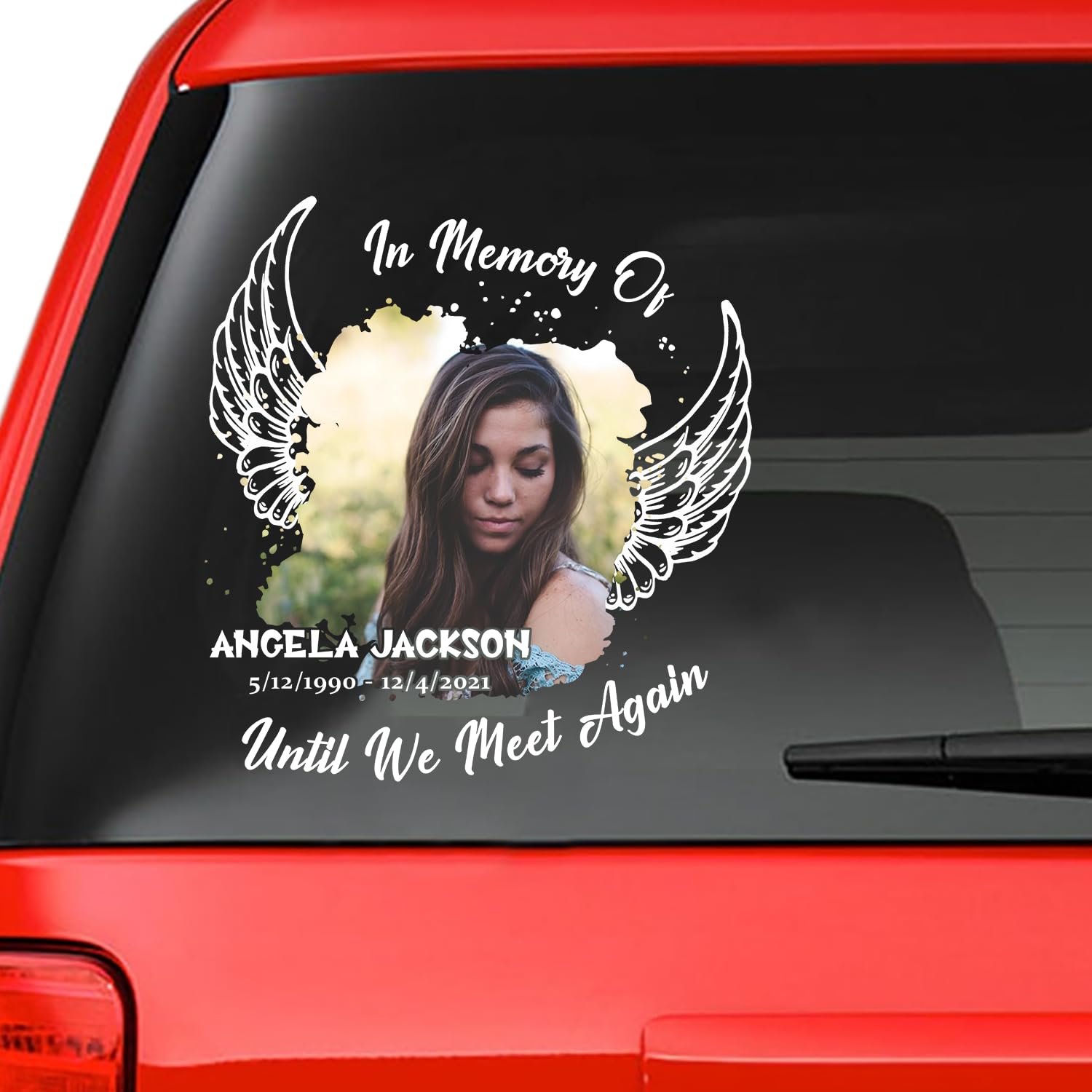 Amazon.com - in Memory of Personalized Memorial Decals. Loss of Loved ...