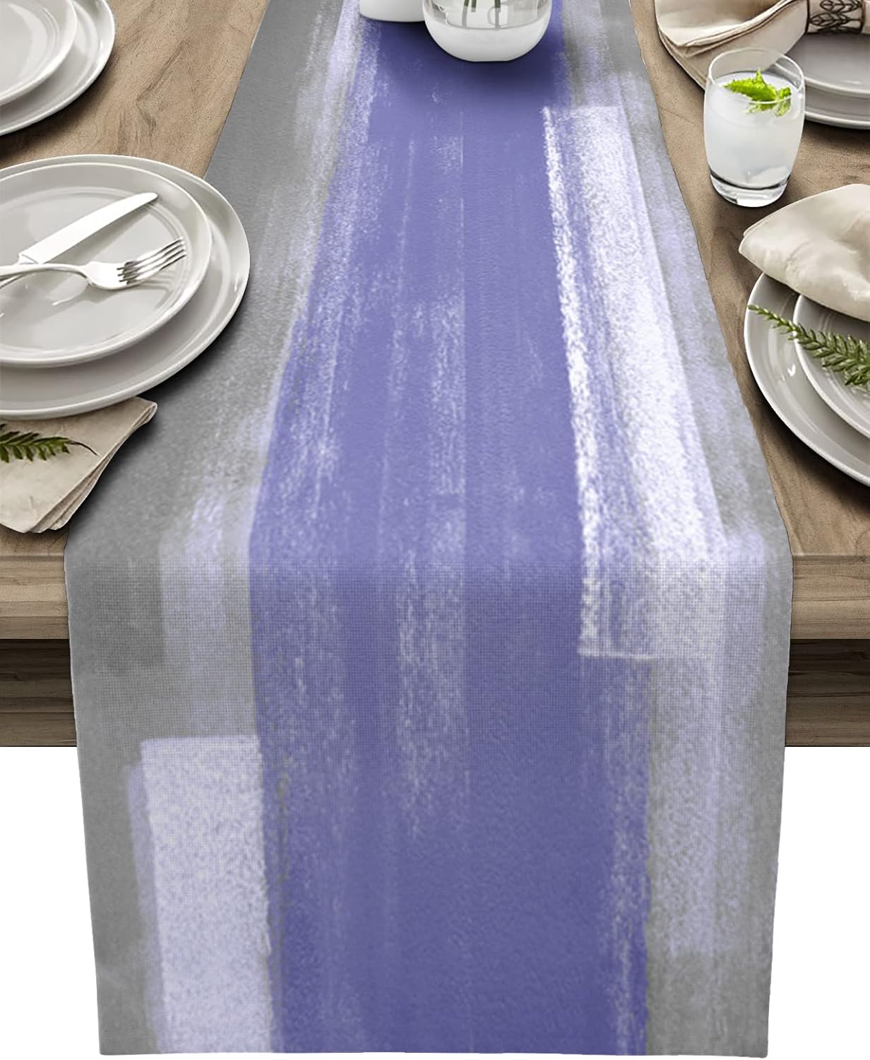 Amazon.com: Abstract Art Table Runner, Washable Table Decoration for ...