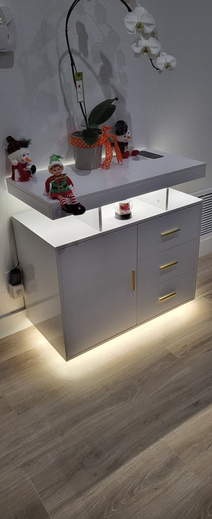 $37/mo - Finance LVSOMT Sideboard Buffet Storage Cabinet with LED ...