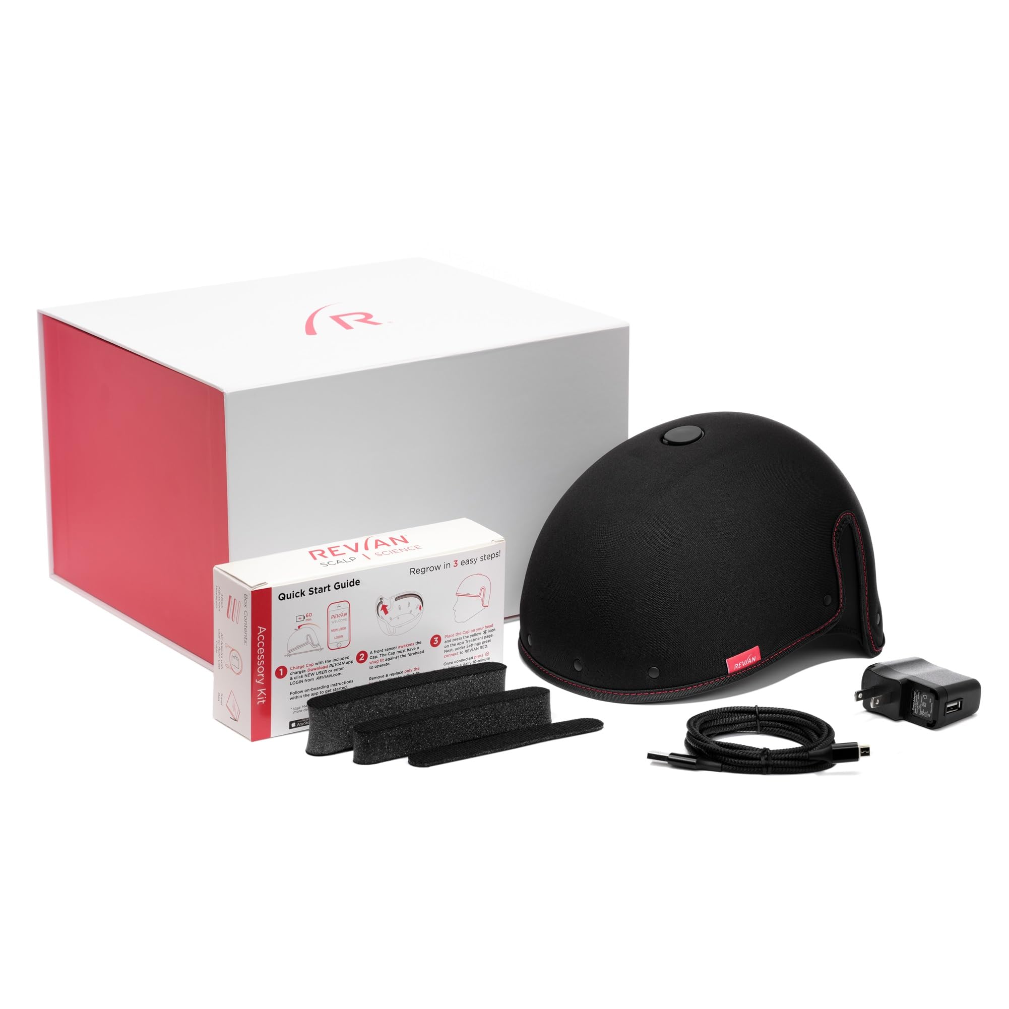 Amazon.com: Revian Red LED Wireless FDA Cleared Hair Growth System with ...