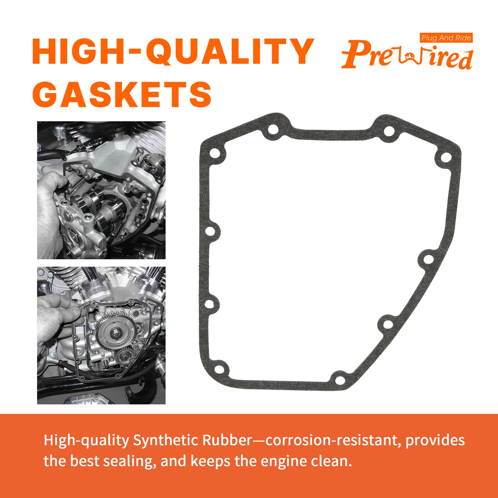 Snapklik.com : Prewired Engine Gaskets Kit For Harley Twin Cam Softail ...