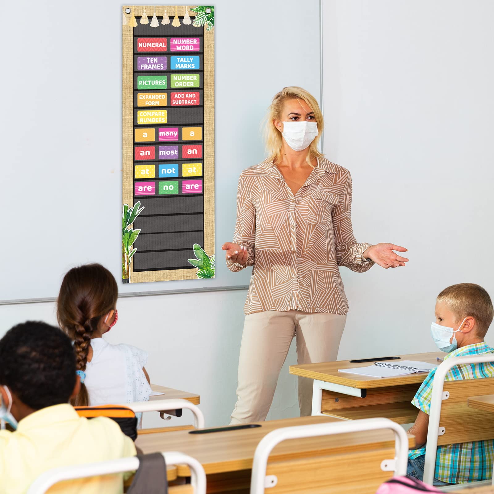 Snapklik.com : Tevxj Eucalyptus Daily Schedule Pocket Chart For ...