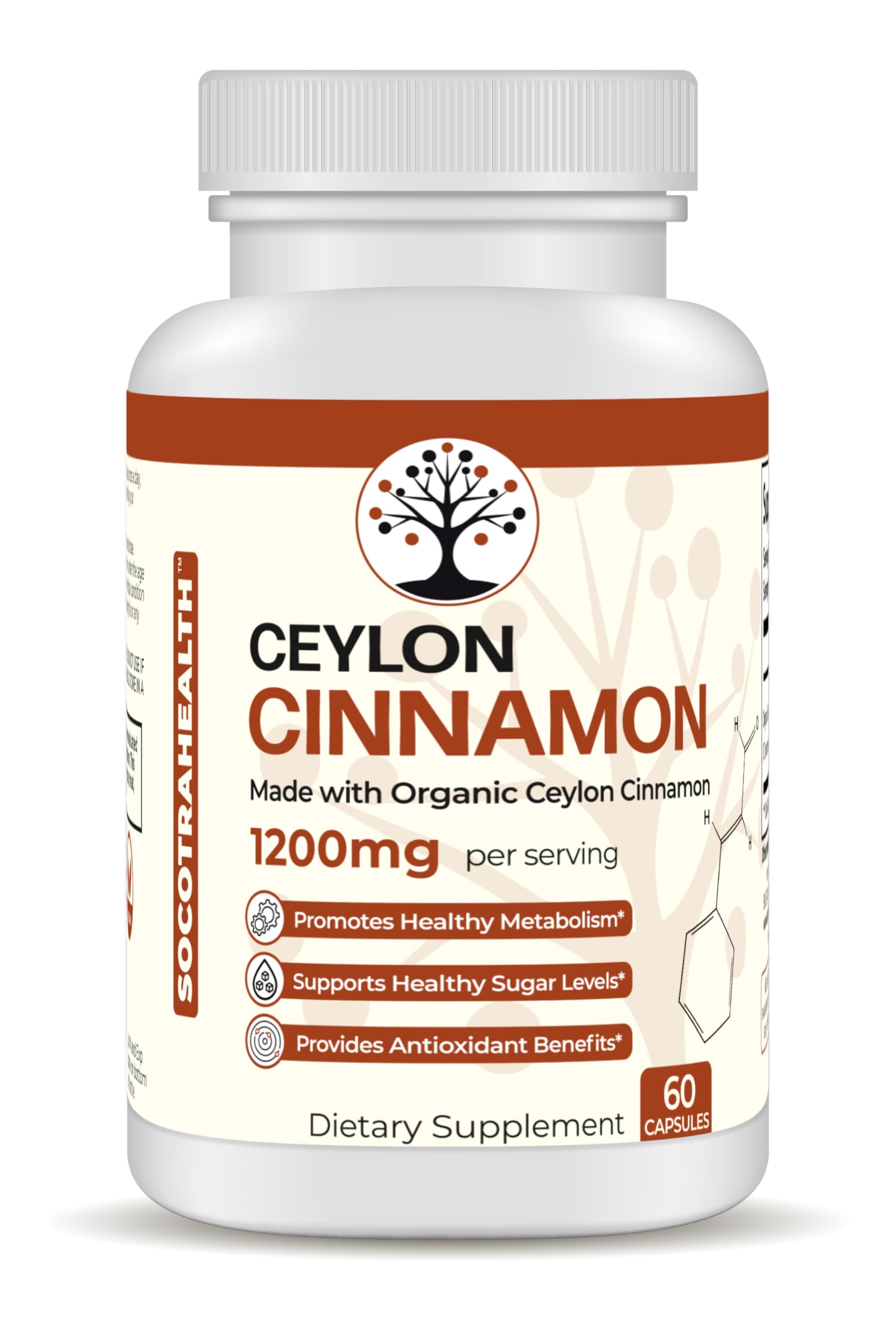 Amazon.com: Socotra Health Ceylon Cinnamon - Certified Organic - Non ...