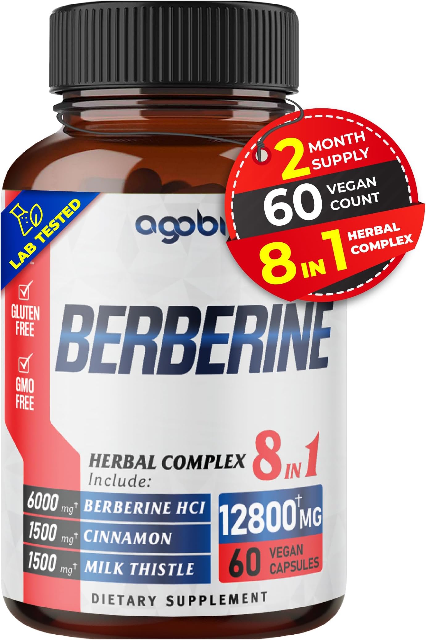 Amazon.com: Potent 1200mg Berberine Supplement | 120 Capsules ...