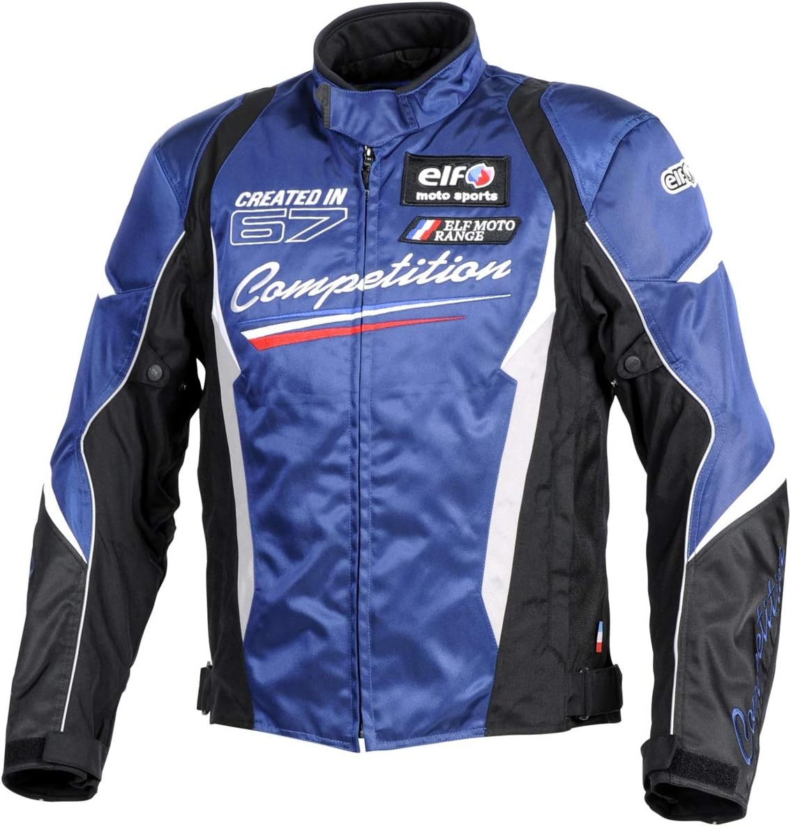 Amazon | [エルフ] バイク用ブルゾン Nylon Blouson(ナイロンブルゾン) ブルー LL EL-8245 | ジャケット | 車＆バイク