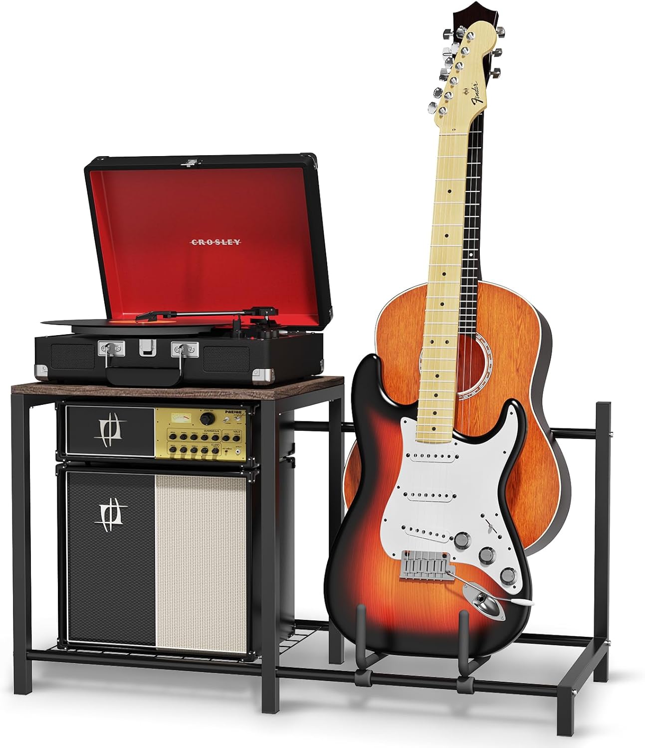 GUIBUKEYAN Guitar Stand, 2-Tier Guitar Rack for Acoustic, Electric and ...